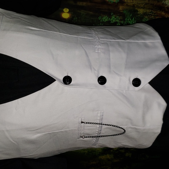 Suits & Blazers | Nwt White Vest With Chain Size Large | Poshmark